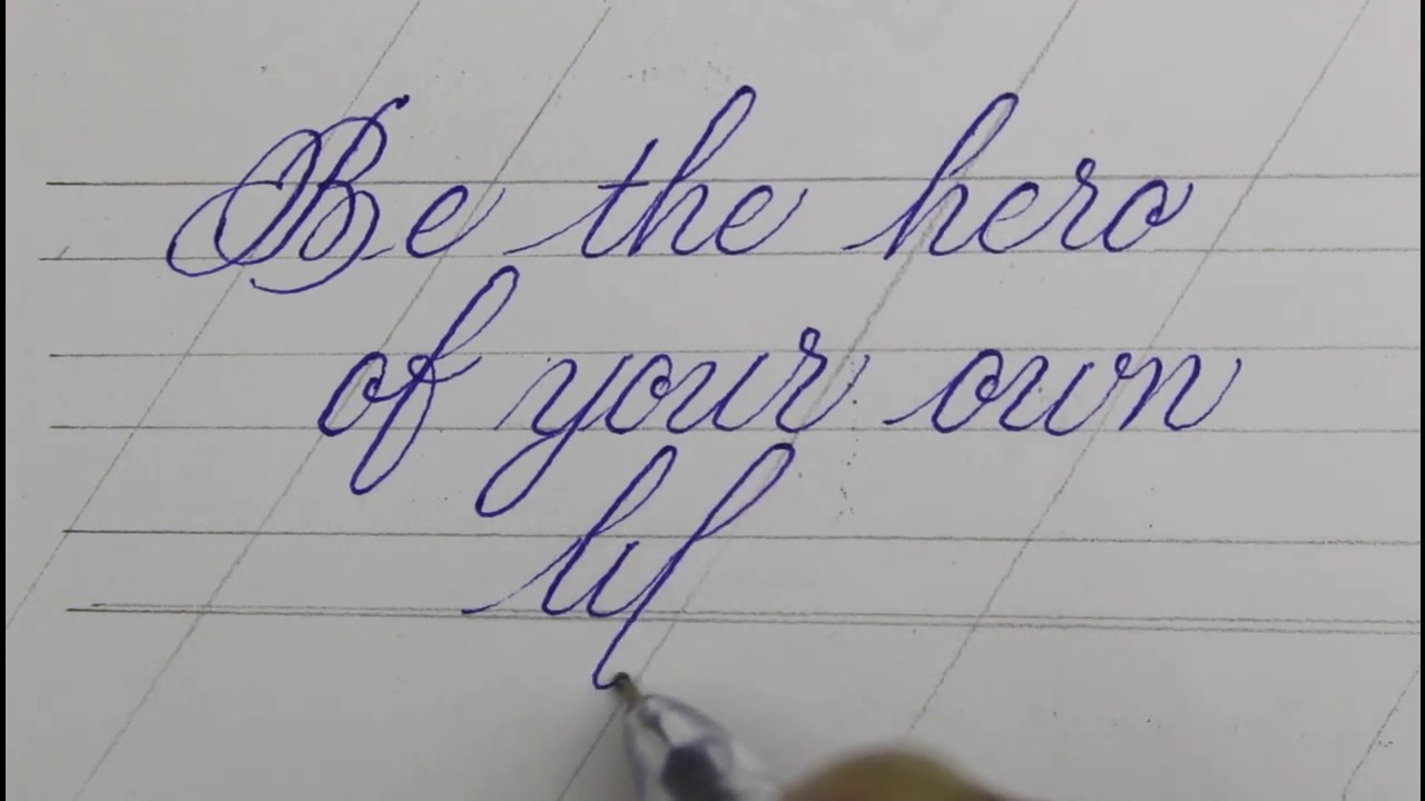 How to Improve handwriting | how to write cursive handwriting using ...