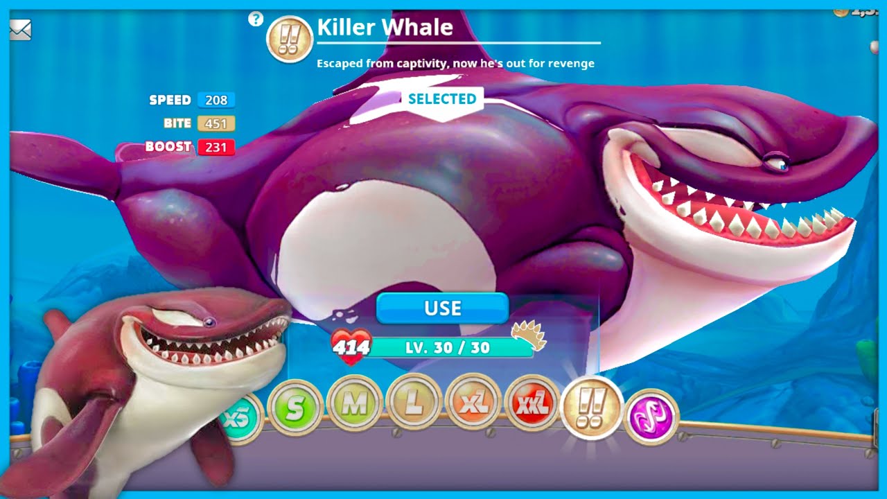 KILLER WHALE (GAMEPLAY) | Hungry Shark World - YouTube