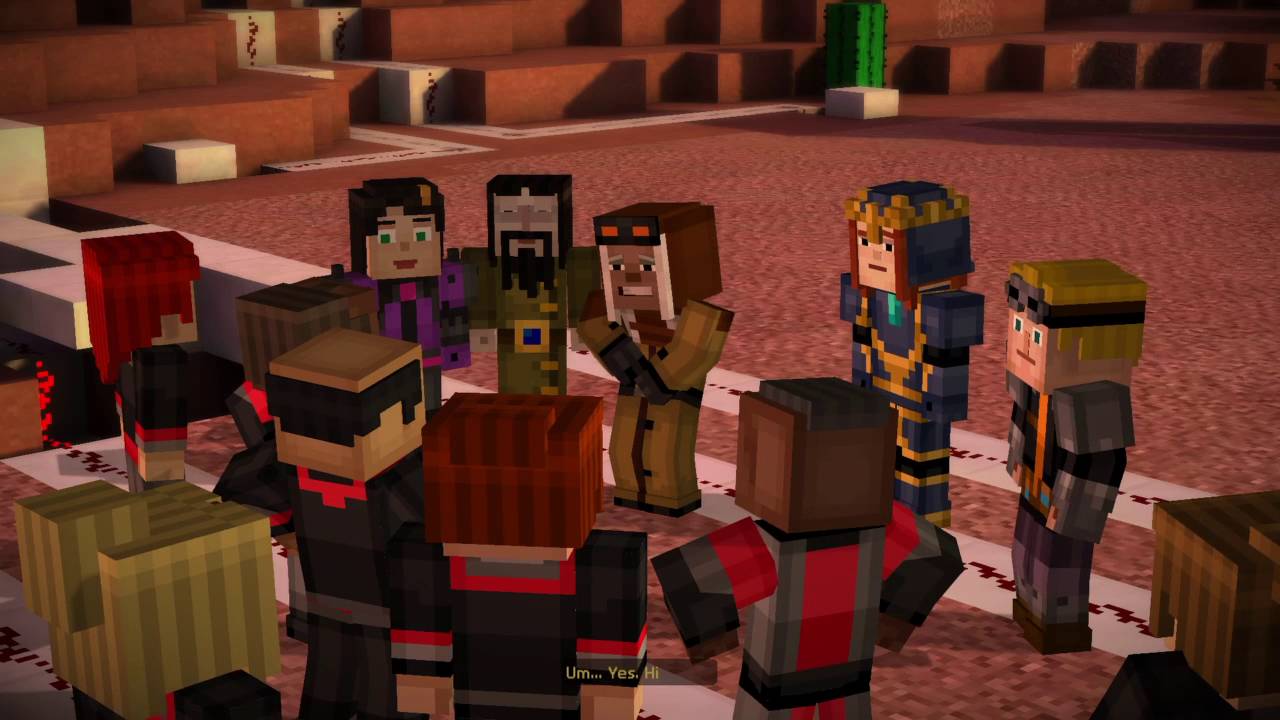 Minecraft Story Mode Hug ;) - YouTube