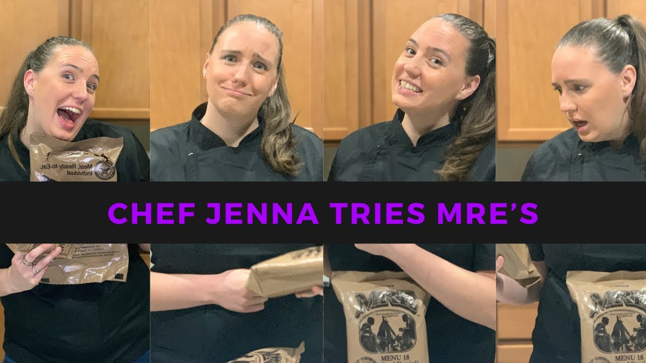 Chef Jenna Tries MRE's!!!.... THIS IS A MUST WATCH!! - YouTube