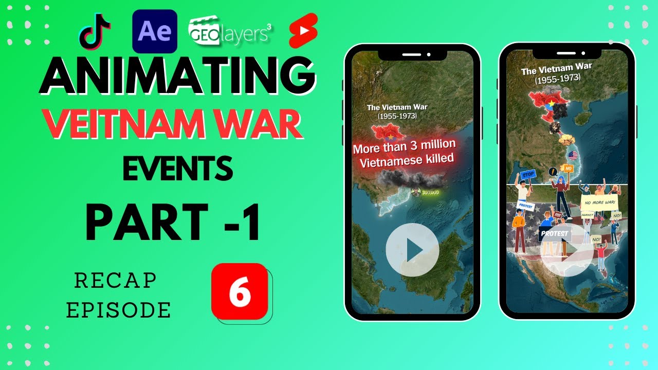 Ep 06 - How I Create War Scenes in Map Animations | Part 01 | GeoLayers ...