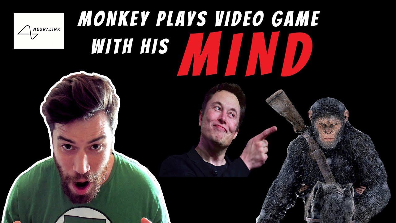 Monkey Plays Video Game Only Using His MIND! Elon Musk's Neuralink ...