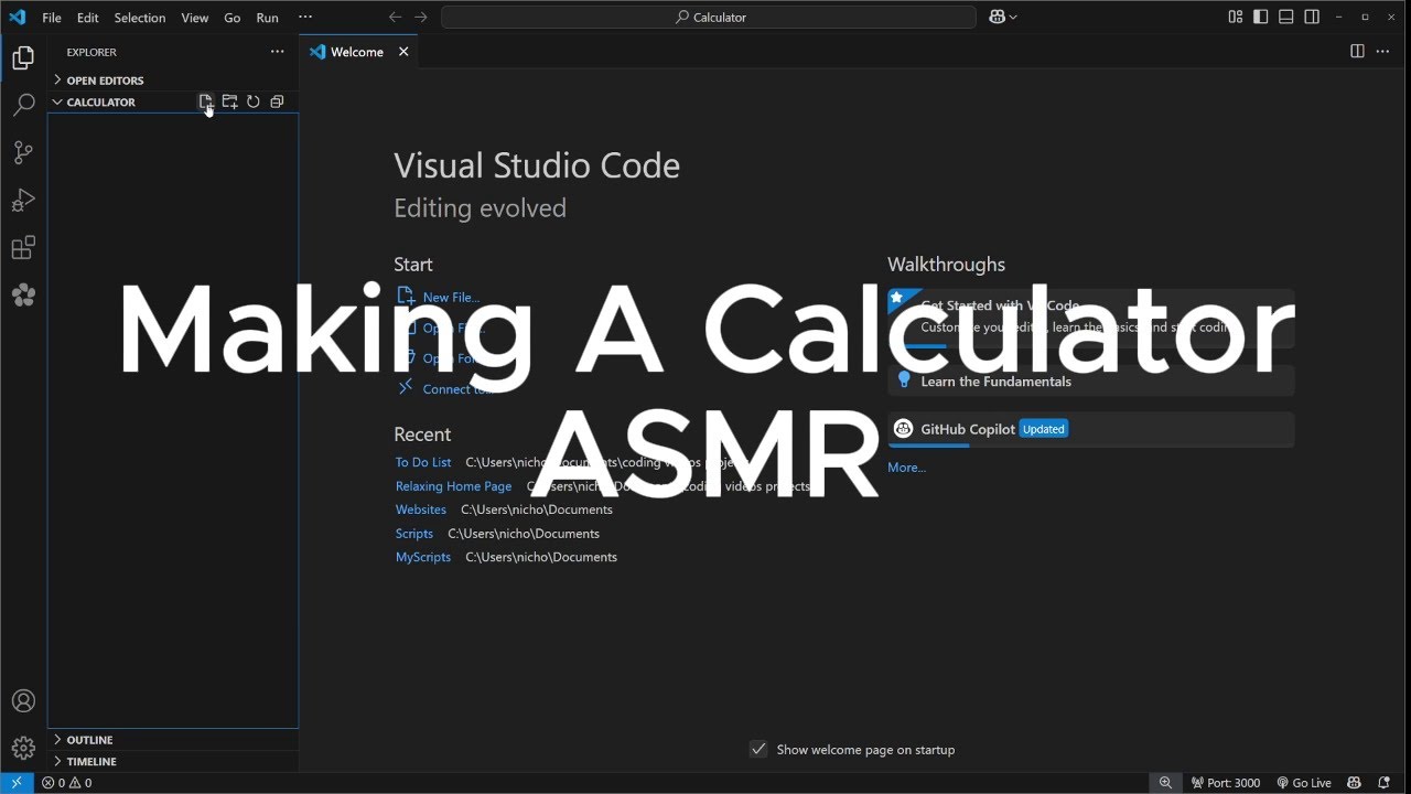 ASMR Coding - Calculator Website Coding - No Talking - YouTube