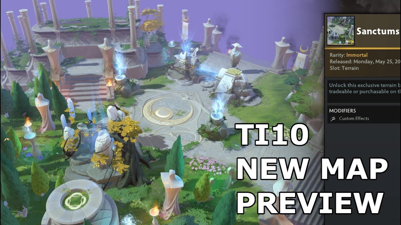 DOTA2 - T10 BattlePass New Map Preview - YouTube