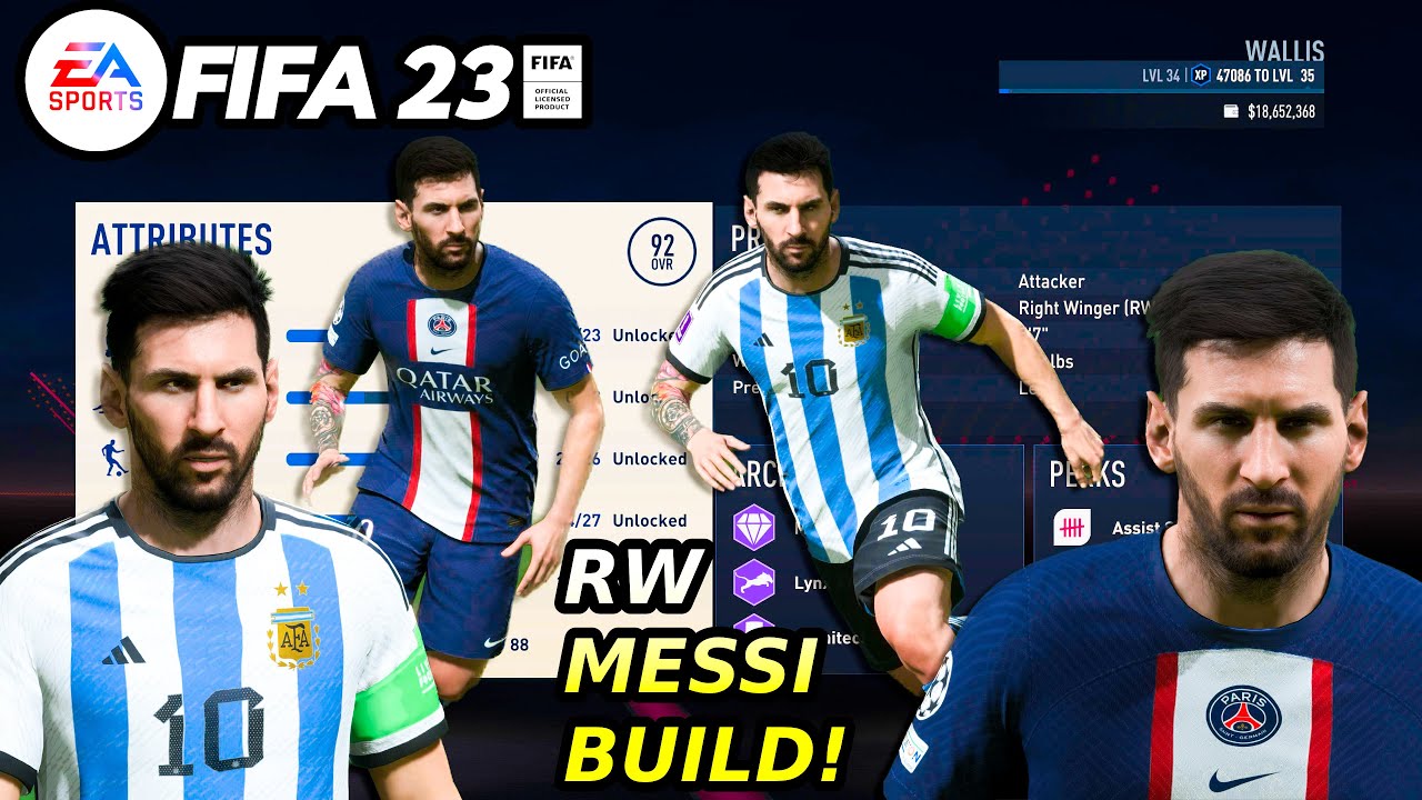 FIFA 23 | MESSI UPDATED BUILD IN PLAYER CAREER MODE! 🔥 - YouTube