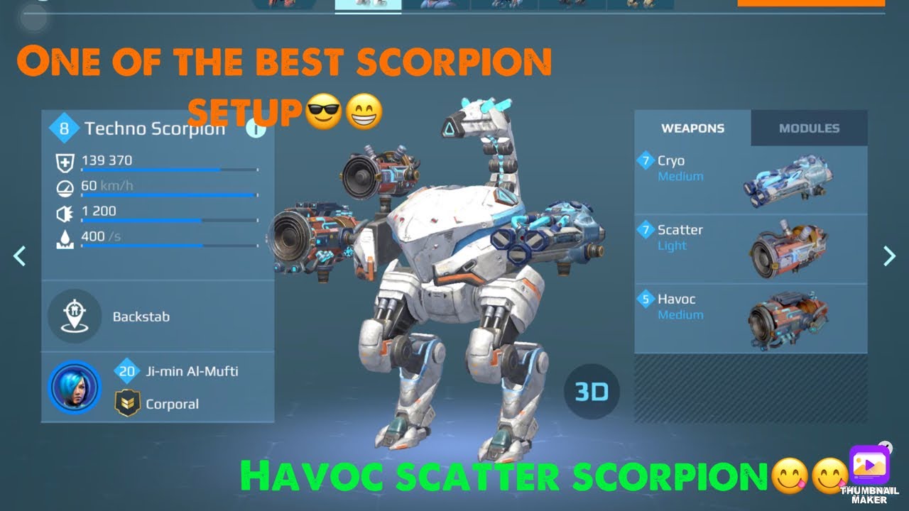 One of the BEST Scorpion setup😋🤩.Havoc-scatter scorpion🦂 - YouTube