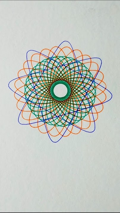 Beautiful design with basic spirograph set | #ytshorts #shorts # ...