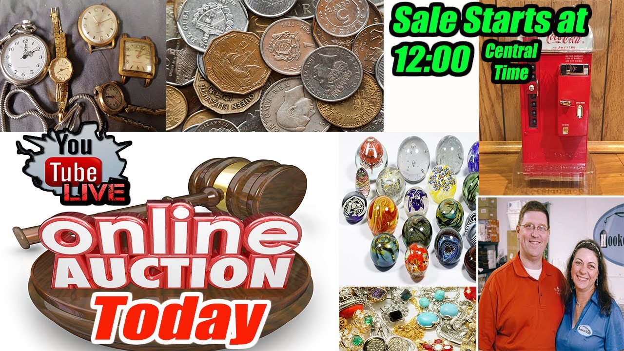Live 3 Hour Auction Vintage Trinkets, Paperweights, Vintage coke items ...