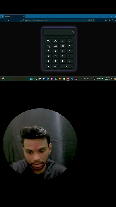 Calculator Using Html Css And Js 🔥 Day39 Day100 Html Css Js Shorts Trending Viral