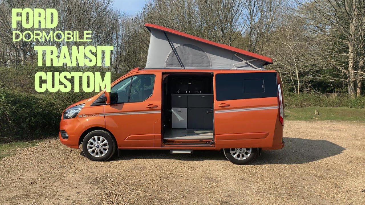 Dormobile Orange Ford Transit Custom Campervan Conversion - YouTube