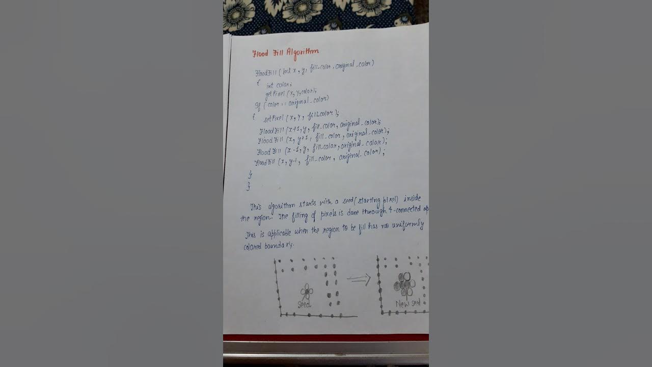 FLOOD FILL ALGORITHM USING 4 -CONNECTED APPROACH - YouTube