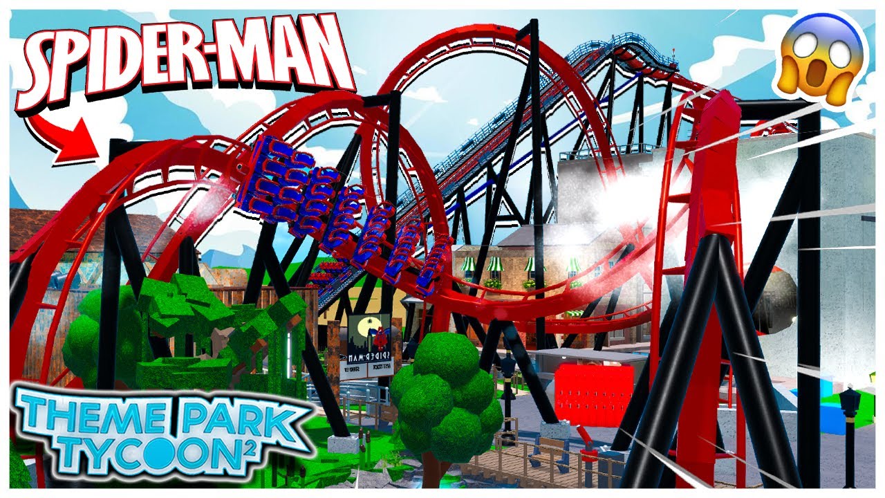 Theme Park Tycoon 2 INSANE Spider-man MEGA PARK! 😱 - YouTube