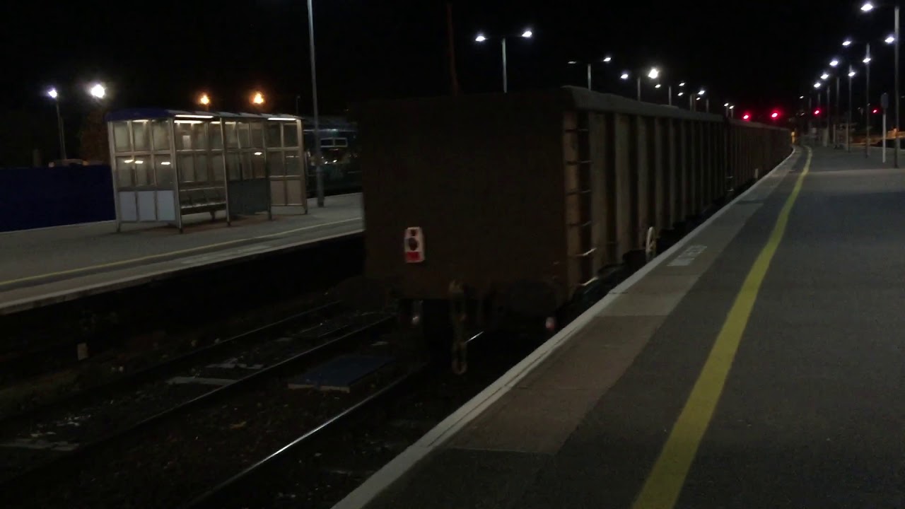 66015 EWS Freight Train (Aggregates) Goes Through Exeter St David’s 30 ...