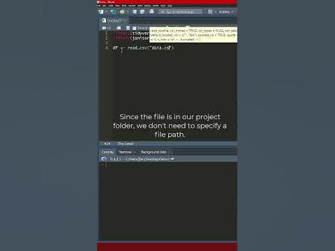 Import a CSV into RStudio in 60 secs - YouTube