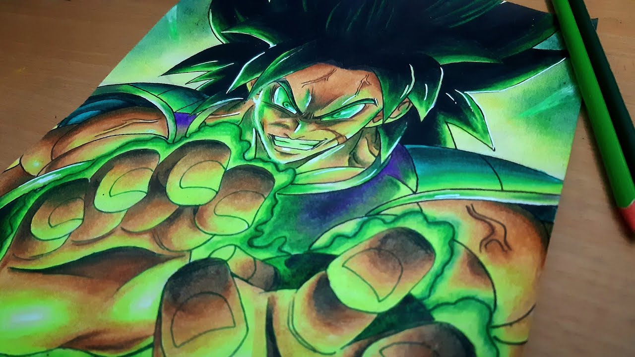 رسم برولي من انمي دراغون بول سوبر Drawing Broly Youtube