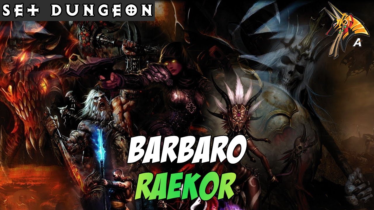 Diablo 3 - Guida alle prove (Set Dungeon) - Barbaro, set Raekor - YouTube
