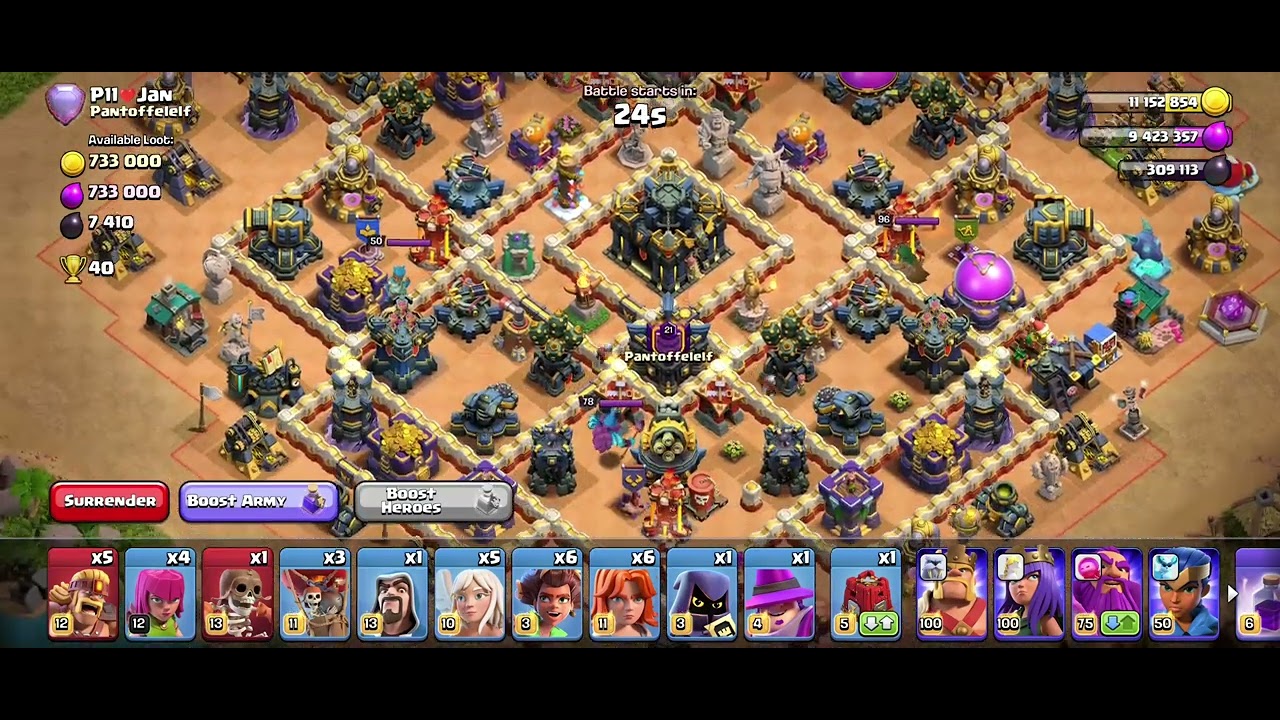 Clash of Clans Grand Warden Fireball Legend League record 9 - YouTube