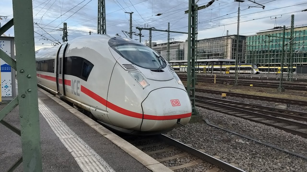 ICE 3 Neo (BR 408) als ICE 913 nach München Hbf in Stuttgart Hbf - YouTube
