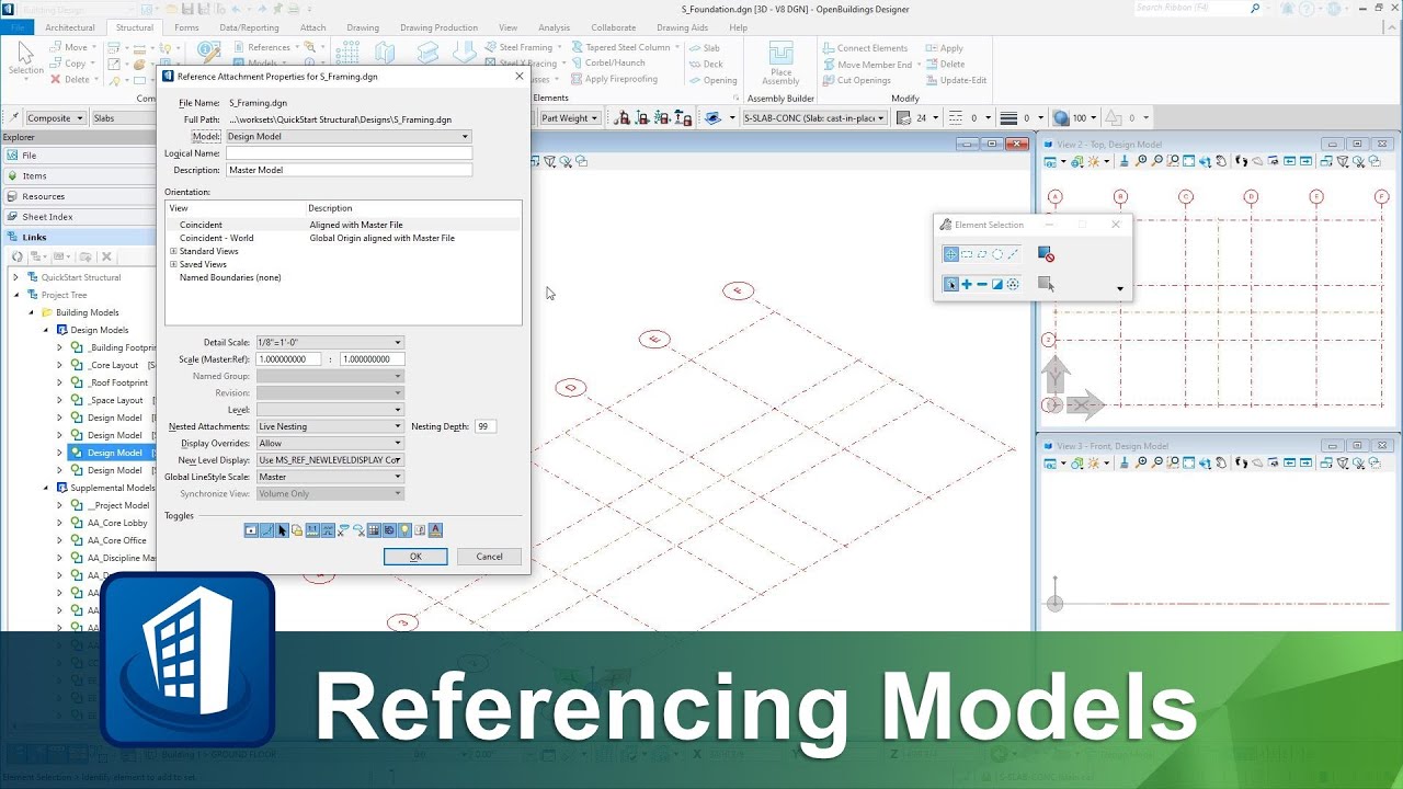 Structural S102/02: Attaching Reference Models with the Explorer - YouTube