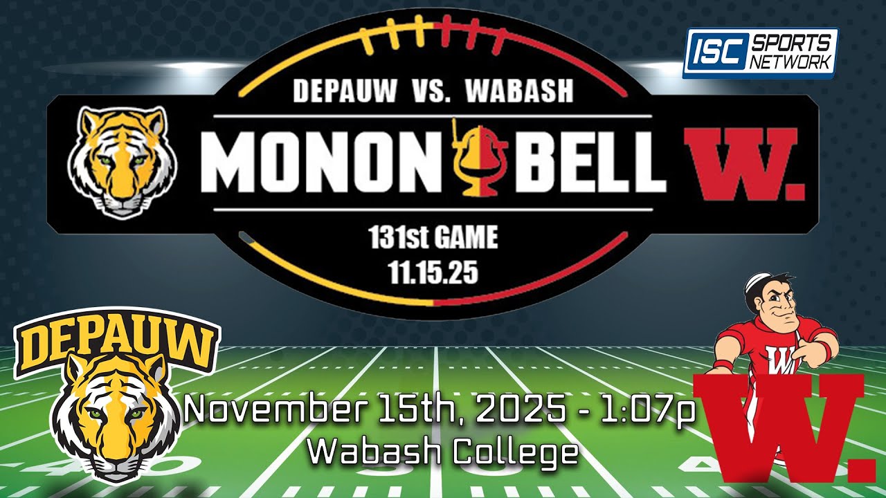 The 131st Monon Bell Classic DePauw at Wabash -11/15 - YouTube