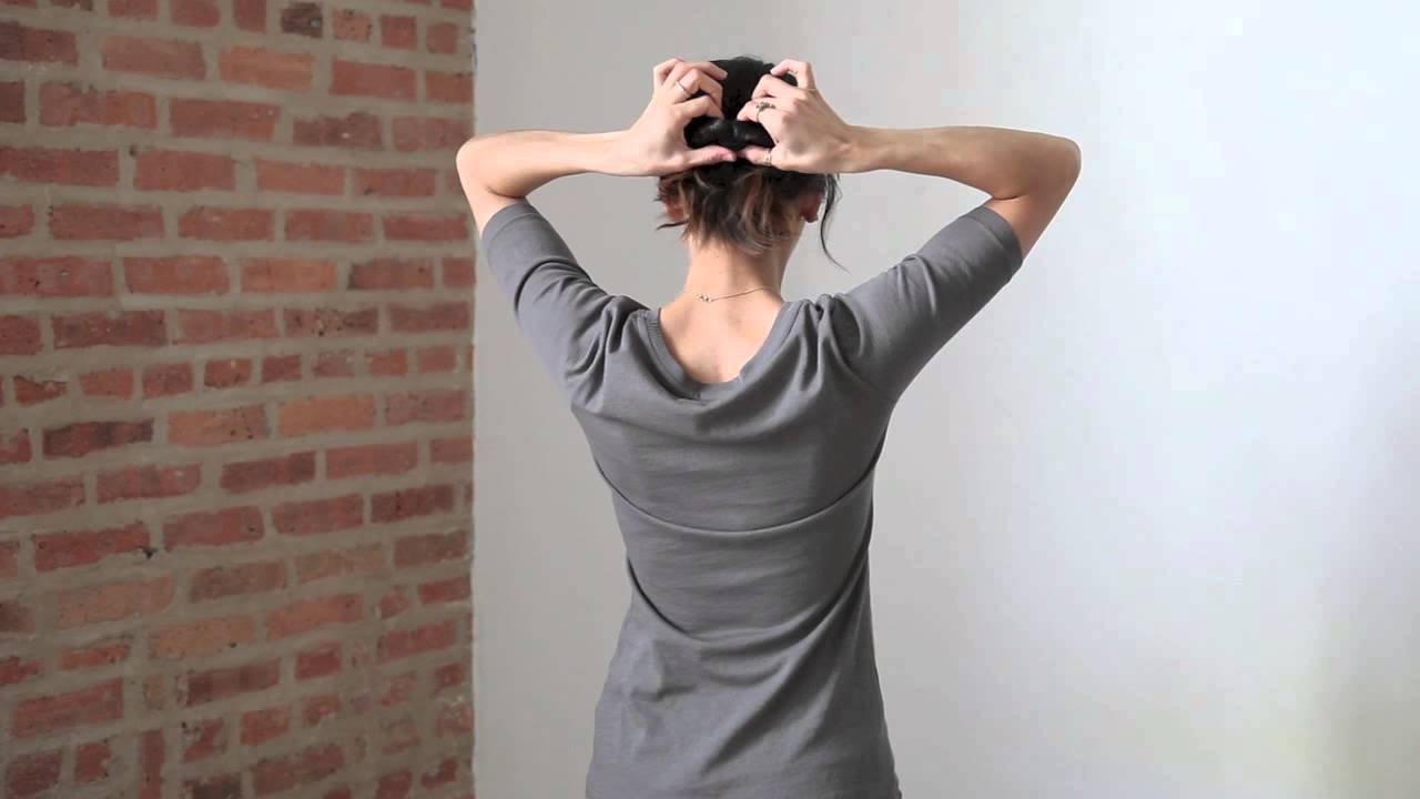 Easy Hairstyles for Summer: Flip-Through Bun | CakeStyle - YouTube