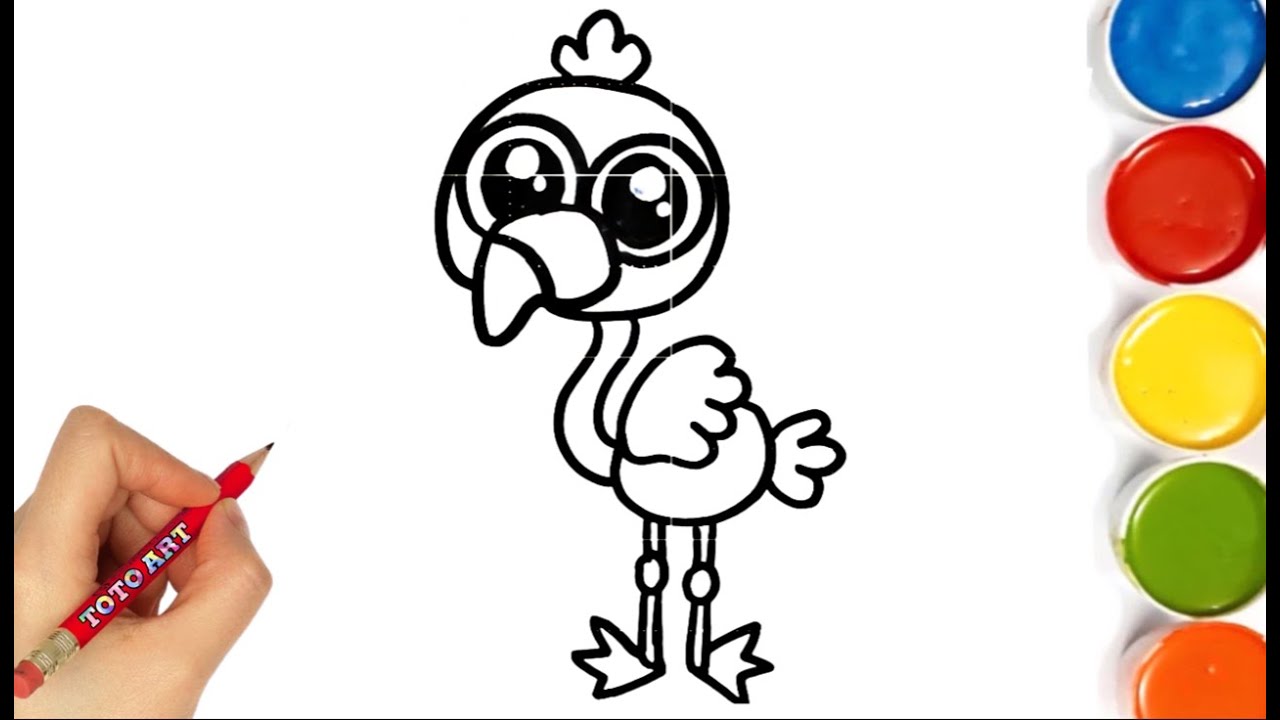 How to draw Sad Bird -Colouring for Kids & Toddlers |Draw, Paint and ...