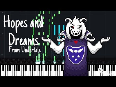Hopes And Dreams - Undertale- Piano Synthesia - YouTube