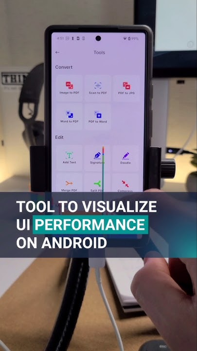 Tool to visualize UI performance on Android. GPU rendering or HWUI rendering option. - YouTube