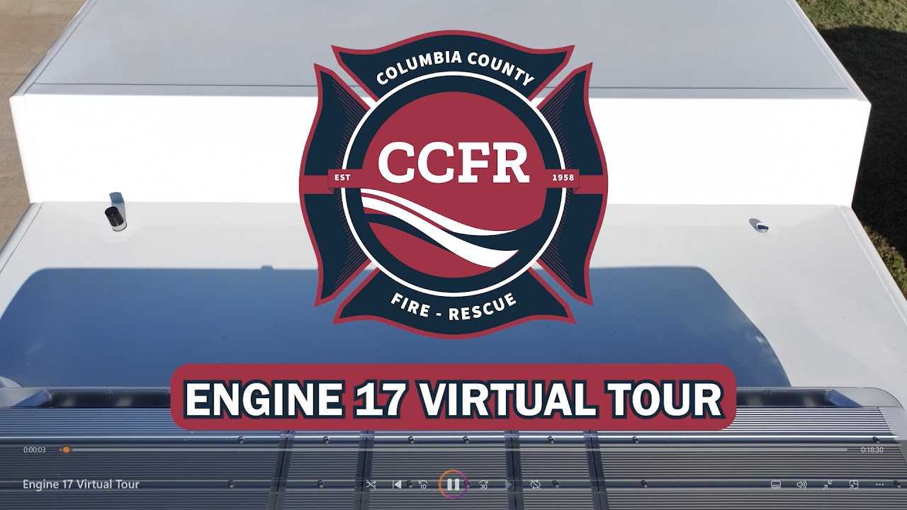 Columbia County Fire Rescue | New Engine 17 Virtual Tour - YouTube