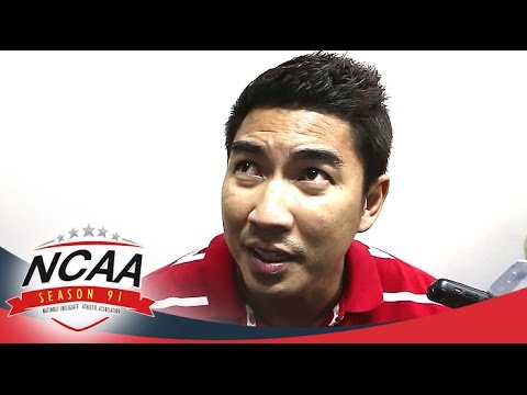 NCAA 91: Letran head coach Aldrin Ayo post-game interview - YouTube