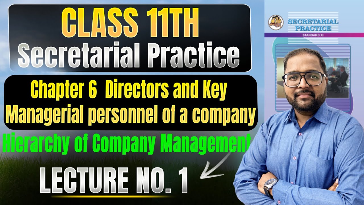 Class 11th SP Chapter 6 Directors and Key Managerial personnel of a ...