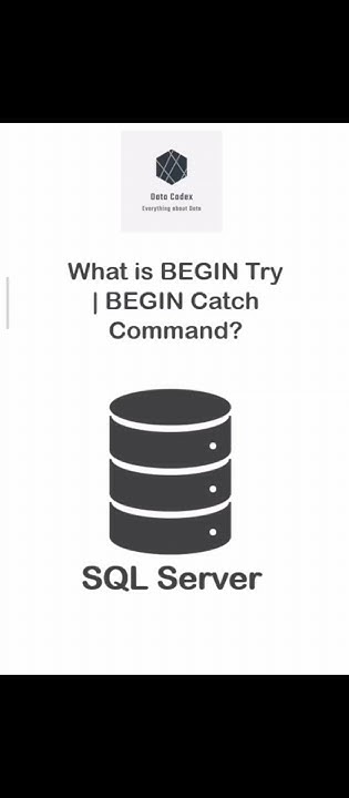 Begin Try Catch Sql Server Shorts Datacodex Sqlserver Sqlforbeginners Youtube