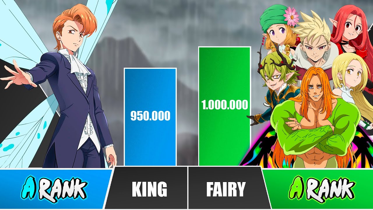 KING vs FAIRY CLAN Power Levels 🔥 I Seven Deadly Sins Power Scale - YouTube