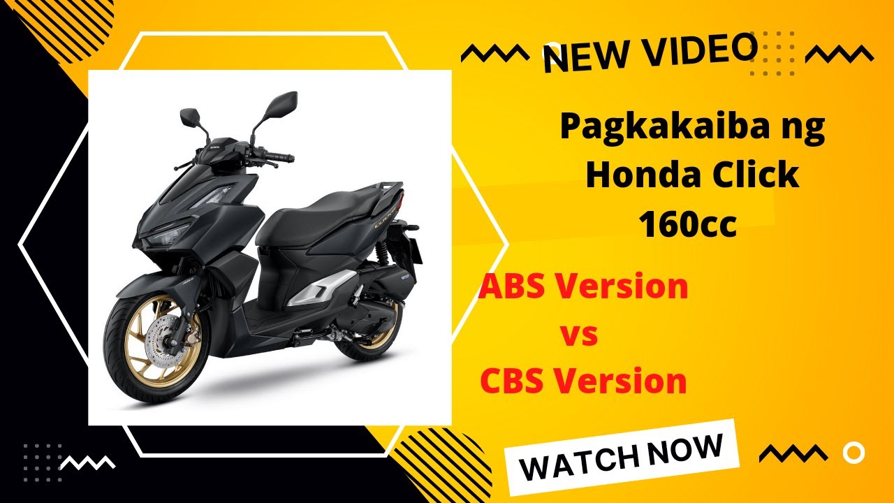 Honda Click 160cc 2022 | Pagkakaiba ng Honda Click 160cc ABS version at ...