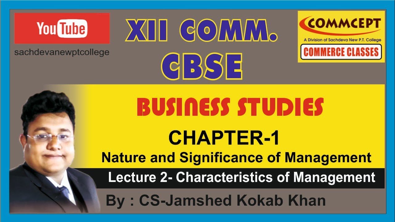Characteristics Of Management || Nature And Significance Of Management ...