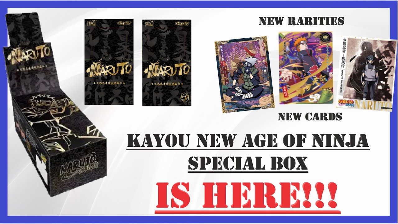 FINALMENTE!! A NOVA CAIXA DE CARTAS DO NARUTO CHEGOU! | Kayou New Age ...