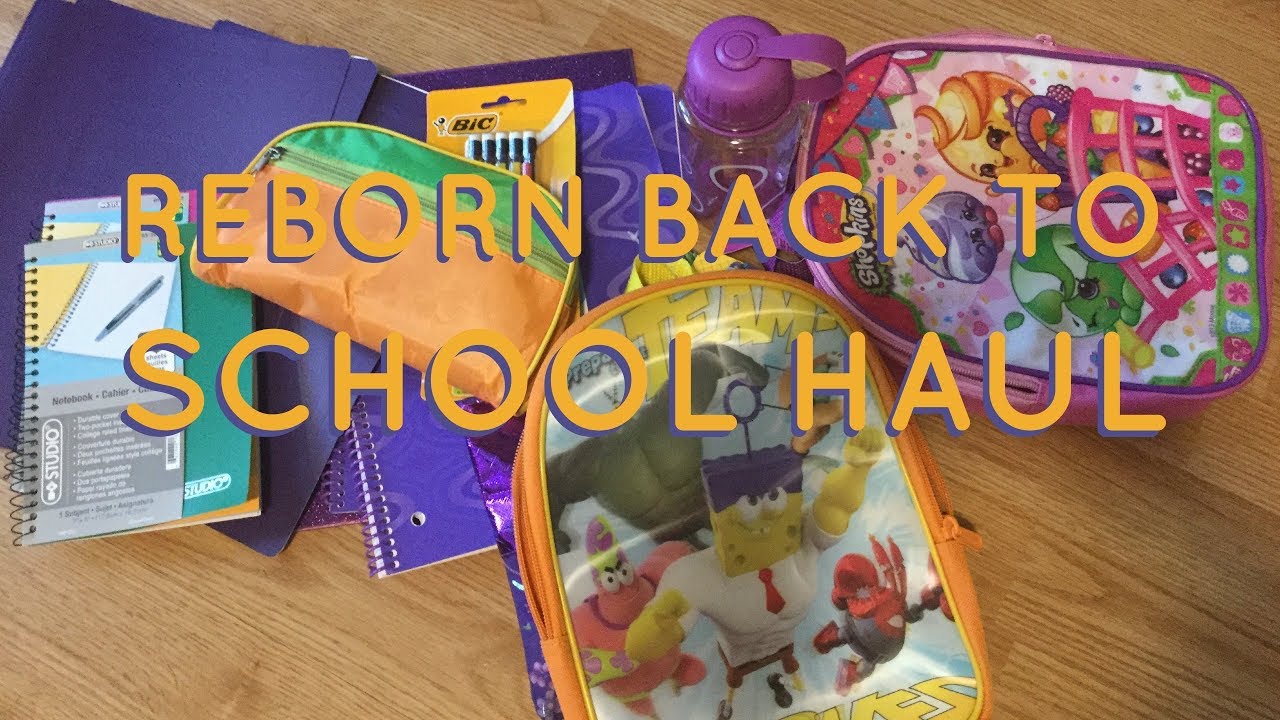 Reborn Baby Back To School Haul - YouTube