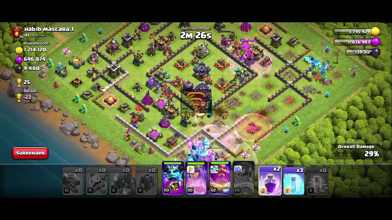 coc gem attack - YouTube