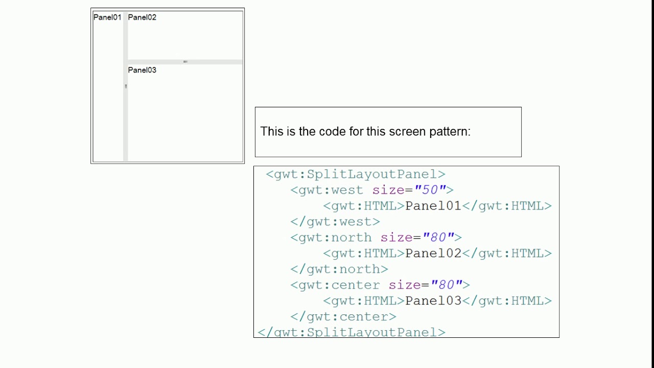 GWT SplitLayoutPanel - YouTube
