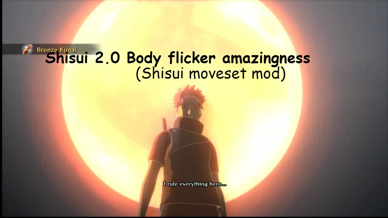 Shisui shadow flicker mod(moveset mod) - YouTube