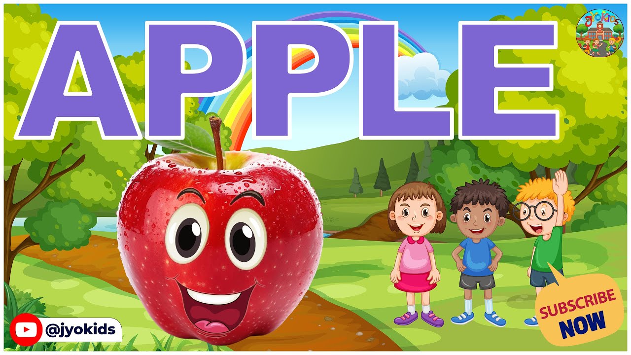 🎉 ABCD for Kids | A to Z Learning | Apple 🍎 to Zebra 🦓 | JyoKids - YouTube