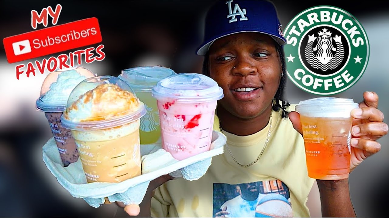 Trying MY Subscribers FAVORITE Starbucks Drinks | CUZZO AB - YouTube