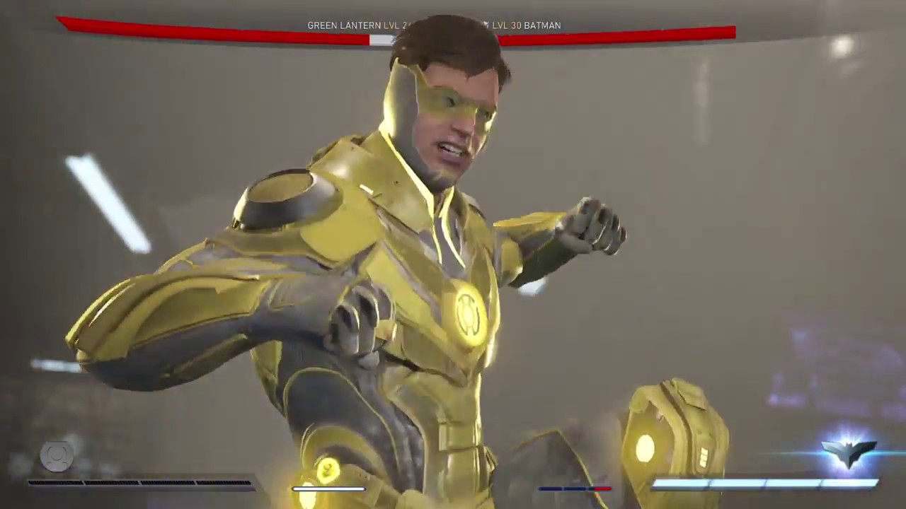 Injustice 2 Yellow Lantern vs Batman - YouTube