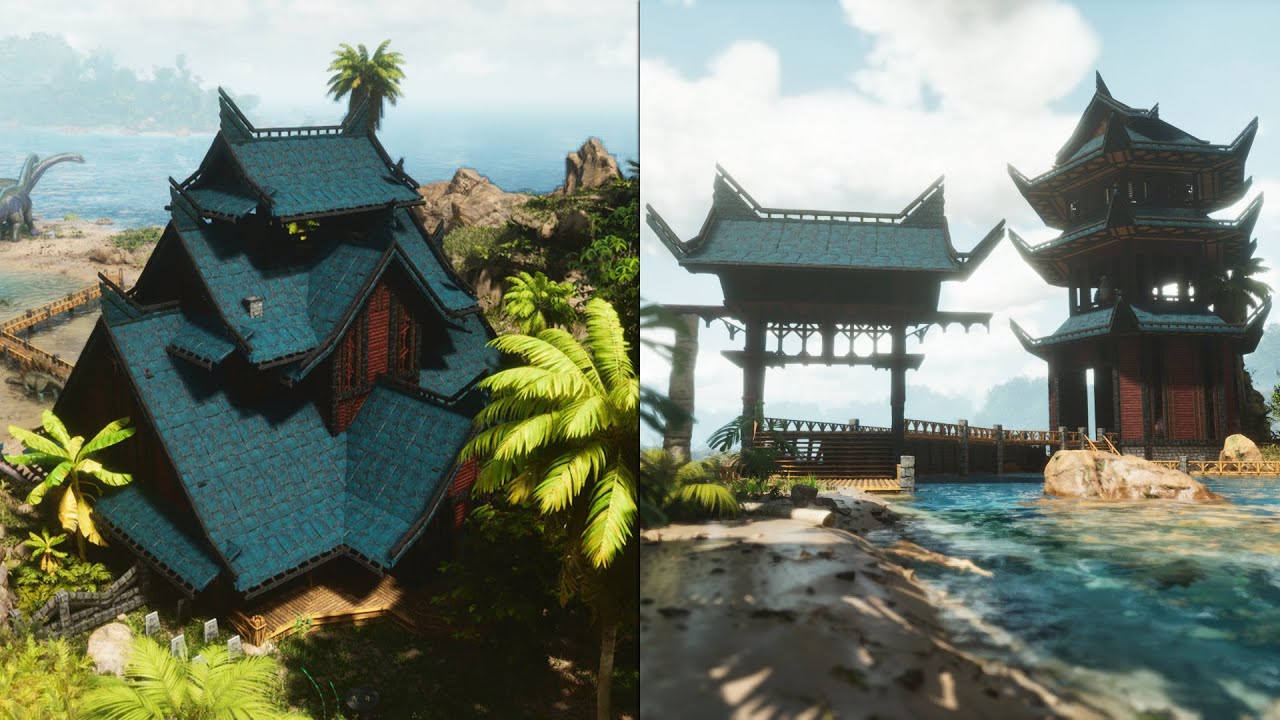 I Built the PERFECT Herbivore Island Base in ARK: Survival Ascended ...