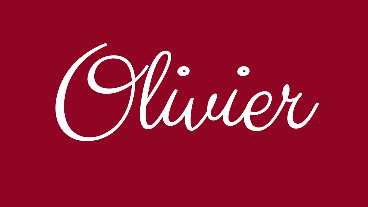 Learn how to Sign the Name Olivier Stylishly in Cursive Writing - YouTube