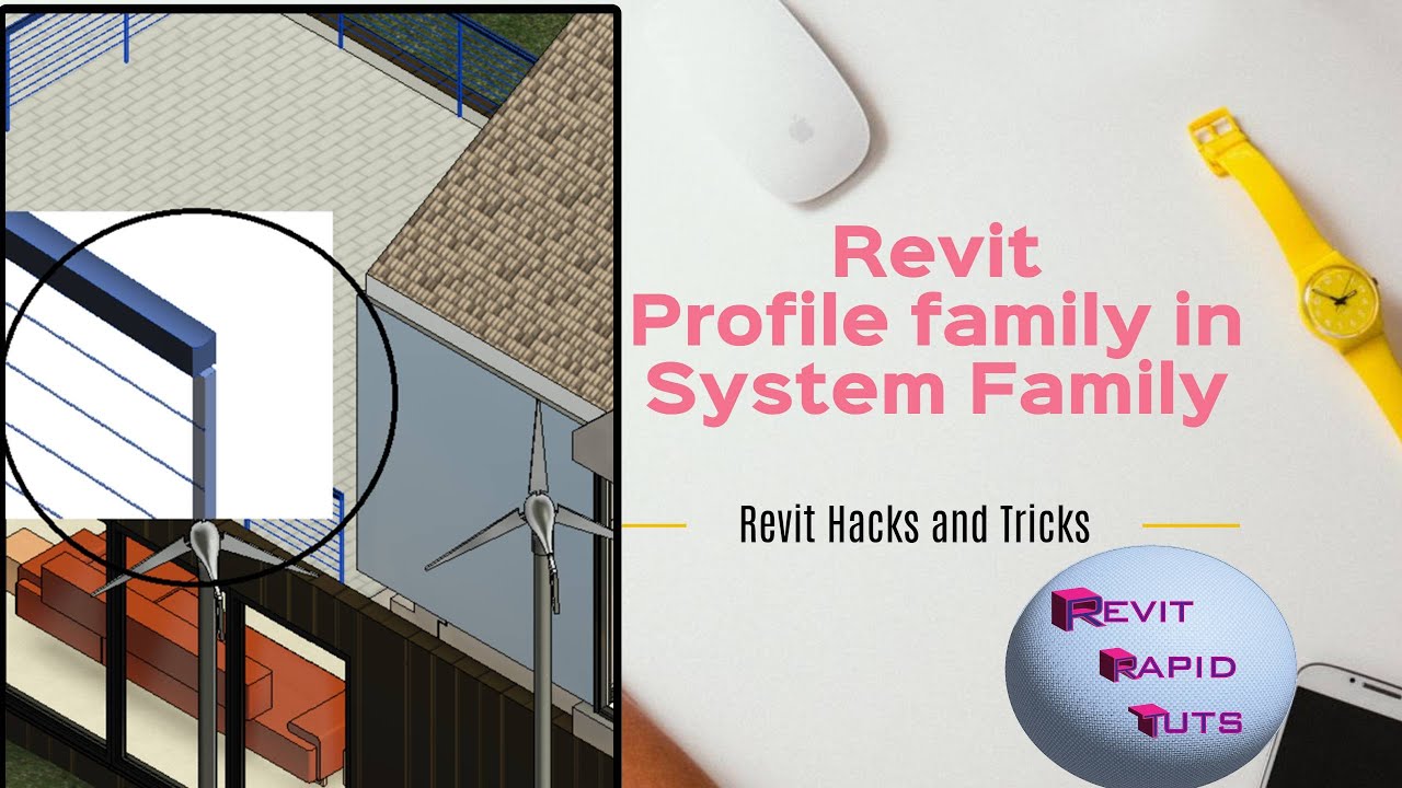 REVIT Tutorial| Profile family in System family | Tips -Railings - YouTube