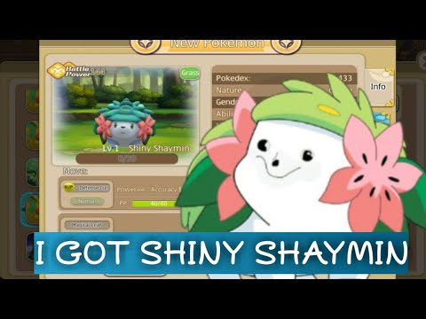 I got SHINY SHAYMIN | trainer canyon | coin exchange event - YouTube