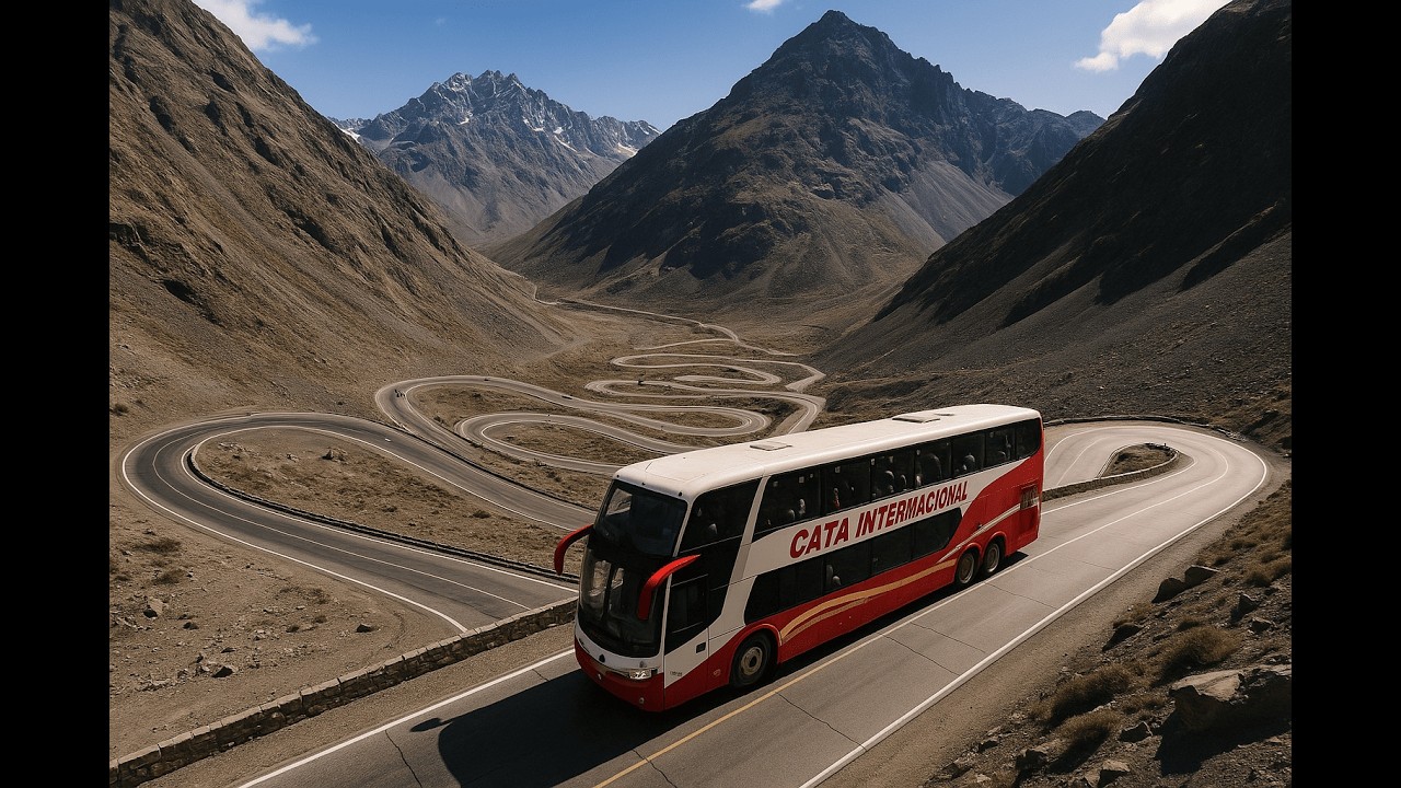 Mendoza a Santiago - Autobus CATA Internacional - YouTube