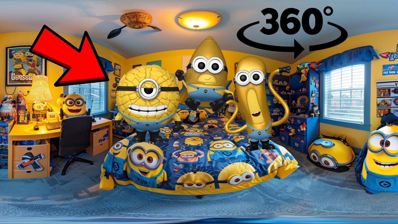 Despicable Me 4 | Minions - Find Minions in the Room | 360º VR Video ...