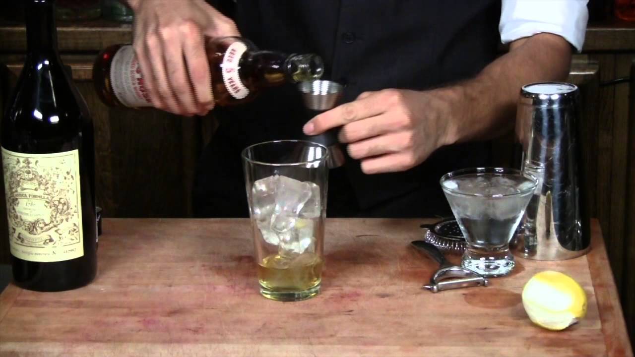 How to Make a Rob Roy - Cocktail Tutorial - Cocktails U - YouTube